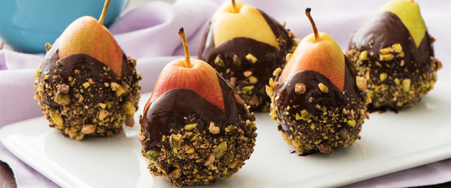 CHOCOLATE-DIPPED HOLIDAY PEARS | GODIVA Chocolates UK
