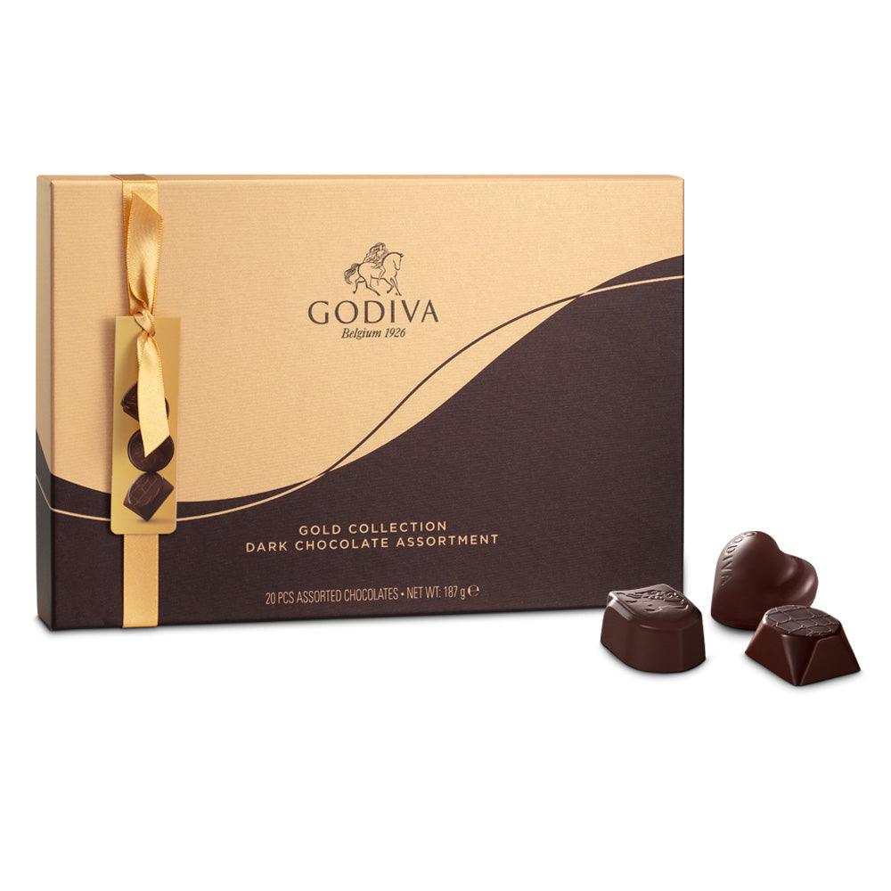 Dark Chocolate Assorted Box 20pc | GODIVA Chocolates UK