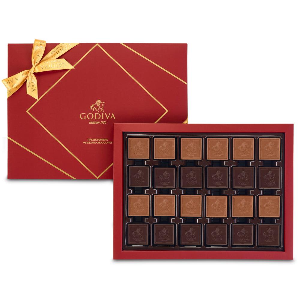 Finesse Supreme Red Madlen Box 96pc | GODIVA Chocolates UK
